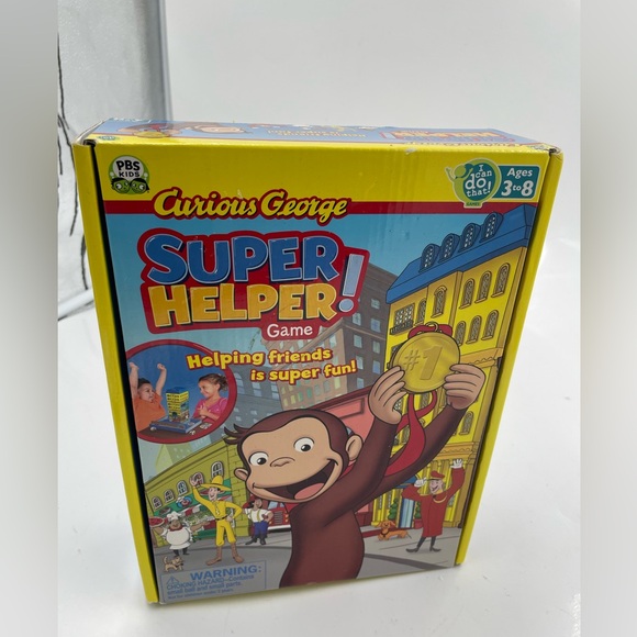 Toys | Htf Rare Curious George Super Helper Board Game 208 | Poshmark